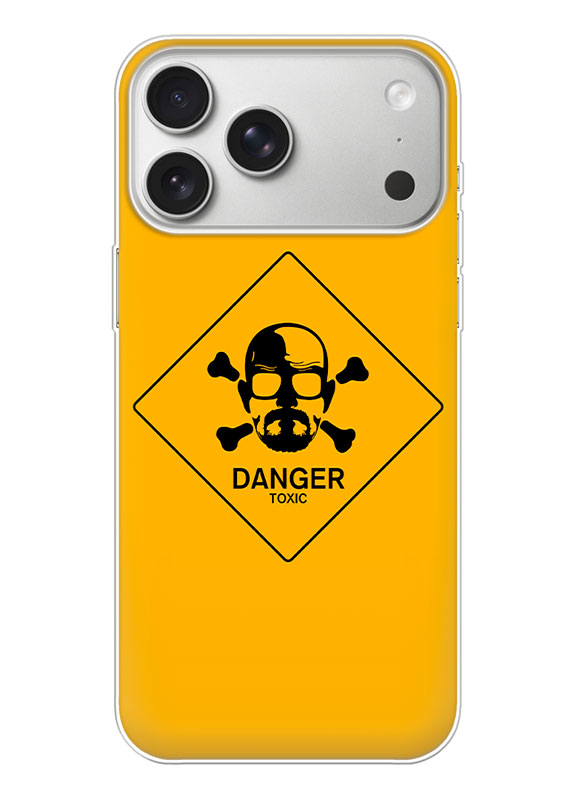 Apple iPhone 17 Pro Max чехол - Danger Toxic Logo c Уолтером Уайтом, Во ...