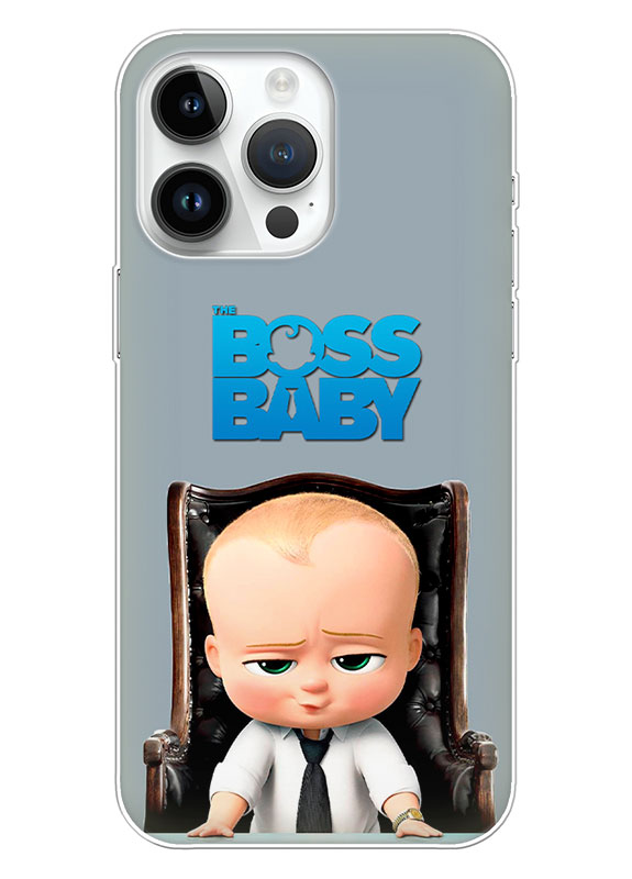 iPhone 15 Plus чехол силиконовый - Baby Boss Босс-молокосос лого Бэби ...