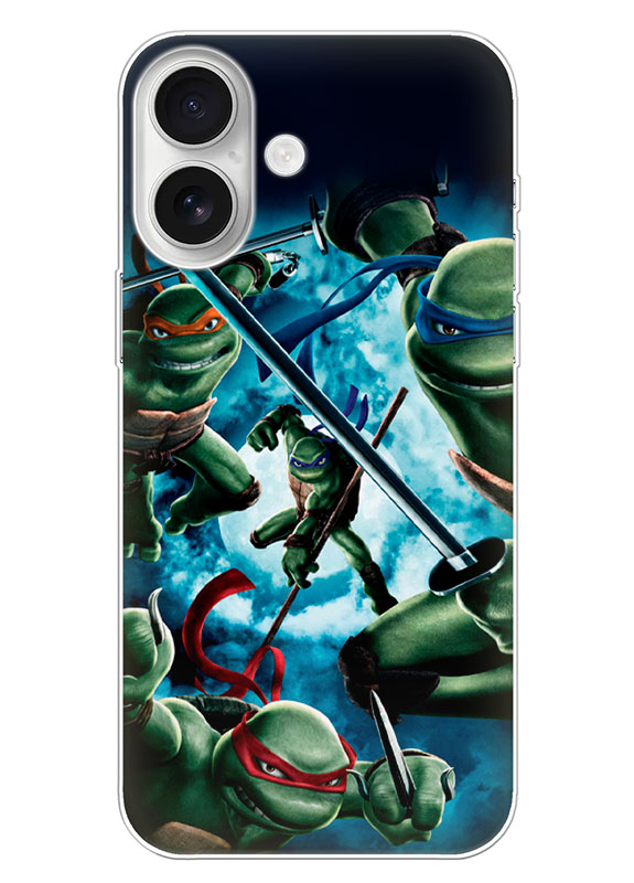 iPhone 16 чехол с мультиком Черепашки-ниндзя / Teenage Mutant Ninja ...