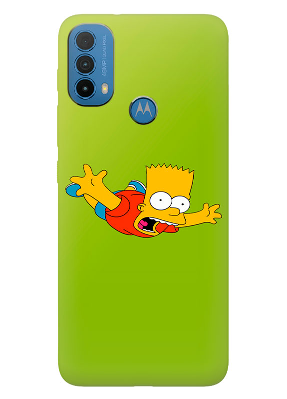 Бампер для Motorola E30 из силикона - The Simpsons Симпсоны Барт ...