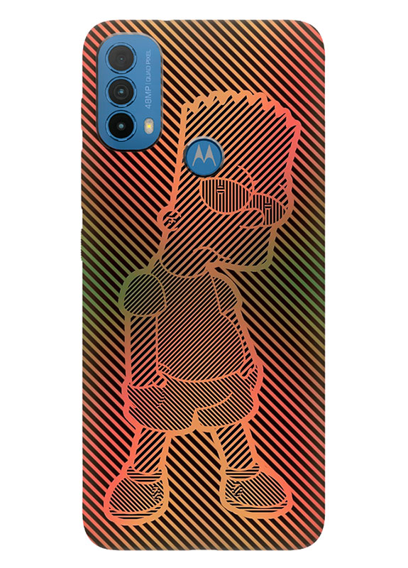 Бампер для Motorola E30 из силикона - The Simpsons Симпсоны Барт ...