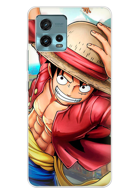Motorola G72 чехол - Ван-Пис One Piece Луффи в атаке