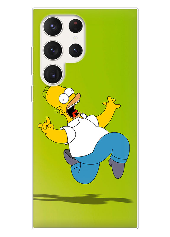 Бампер для Samsung Galaxy S24 Ultra - The Simpsons Симпсоны Гомер ...