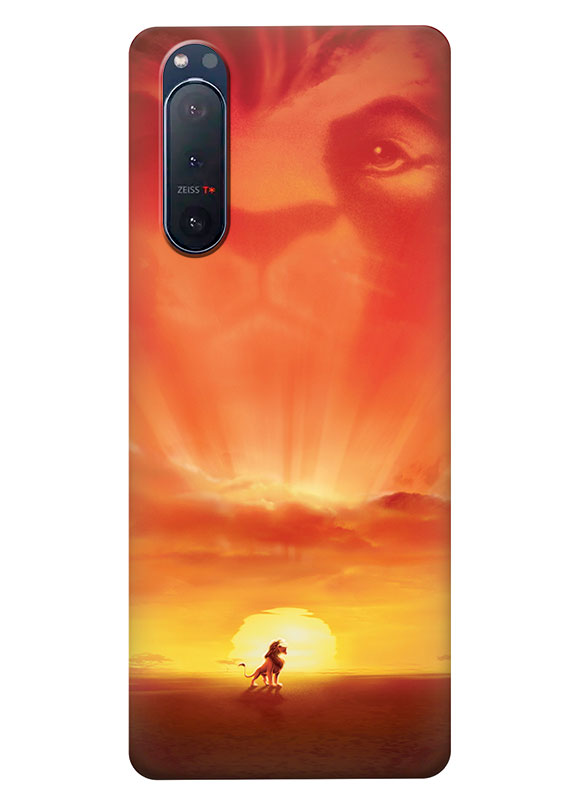 Sony Xperia 5 2 чохол "The Lion King" - Симба на тлі заходу сонця та ...