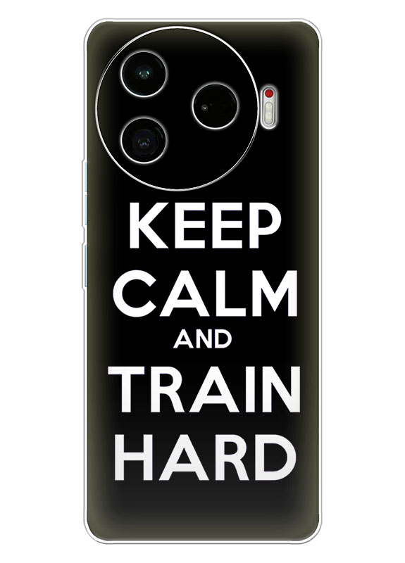 Tecno Camon 30 Pro спортивний захисний чохол - Keep Calm and Train Hard