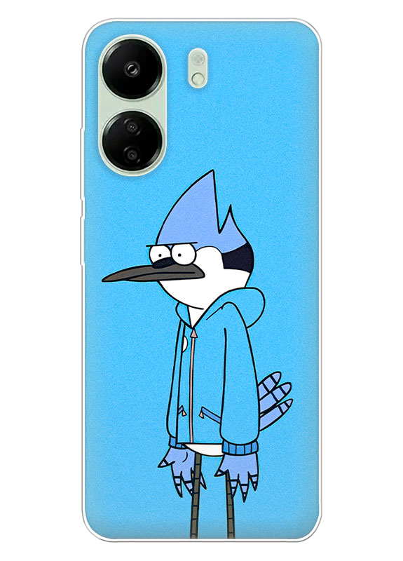 Чехол для Xiaomi Poco C65 - Regular Show Обычное шоу четкий Мордекай на ...