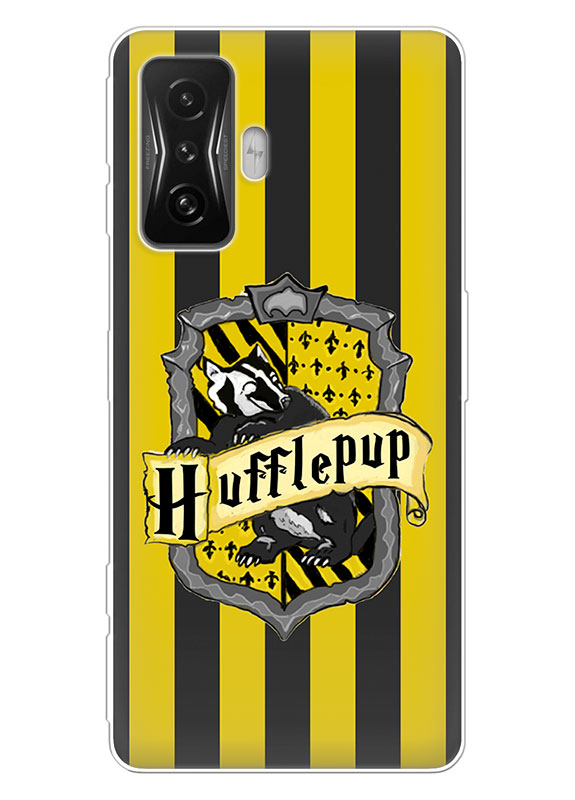 Xiaomi Poco F4 GT чехол Гарри Поттер Harry Potter - герб Hufflepup Logo