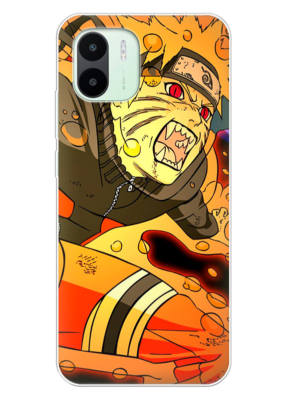 Redmi A1 чохол - Naruto and Boruto, лють атаки Наруто Узумакі