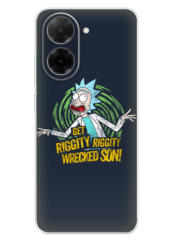 Бампер для Редми А5 4Дж из силикона - Rick and Morty Рик и Морти ...